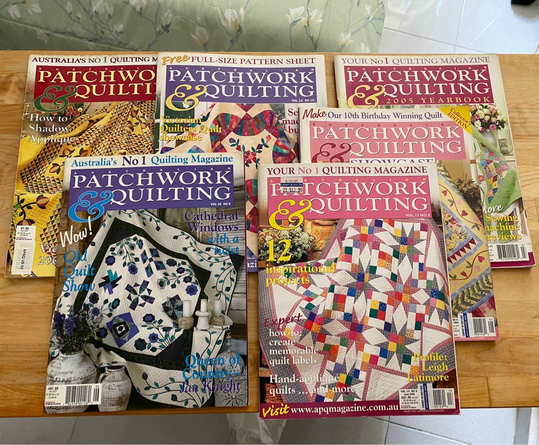 Australian Patchwork & Quilting x 6, Hobbies & Toys, Books & Magazines ...