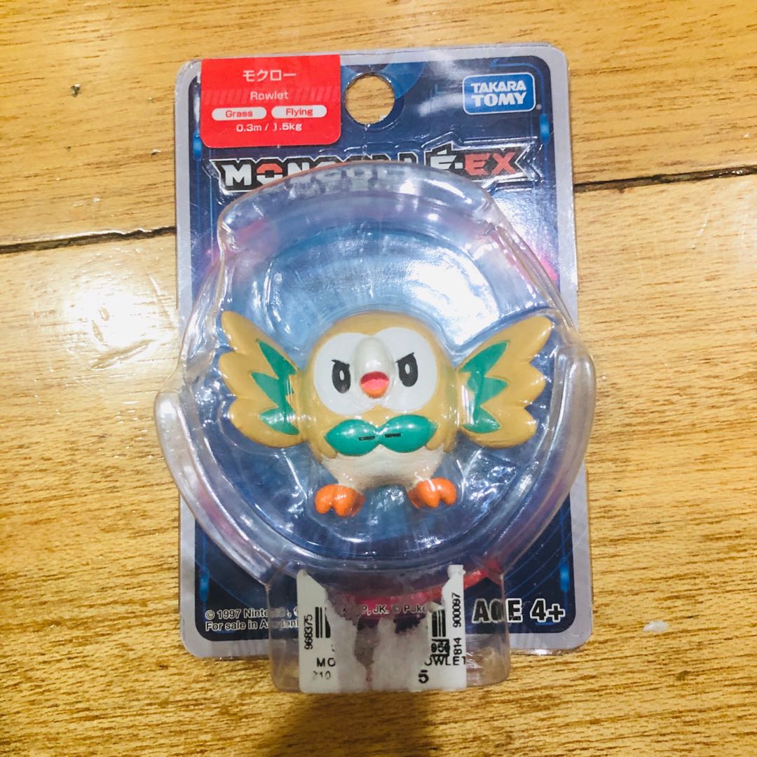 Authentic Pokemon Rowlet Figure, Hobbies & Toys, Toys & Games on Carousell