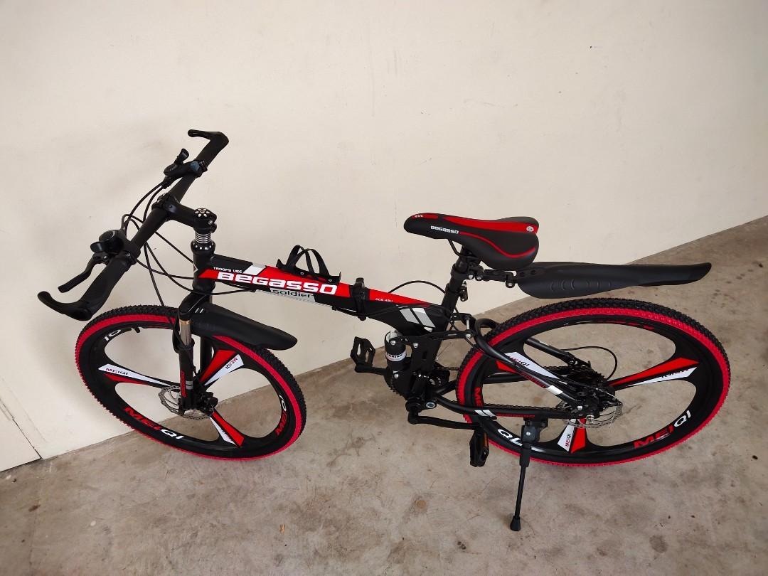 Begasso foldable mountain bike, Sports Equipment, Bicycles & Parts ...