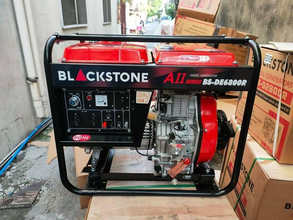 BRAND NEW BLACKSTONE DIESEL GENERATOR BS-DE6800R OPEN TYPE, Commercial ...