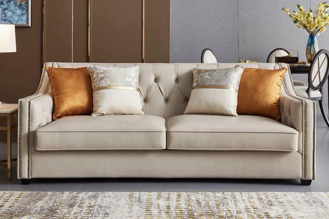 Chaz Recessed Arm Sofa, Furniture & Home Living, Furniture, Sofas on ...