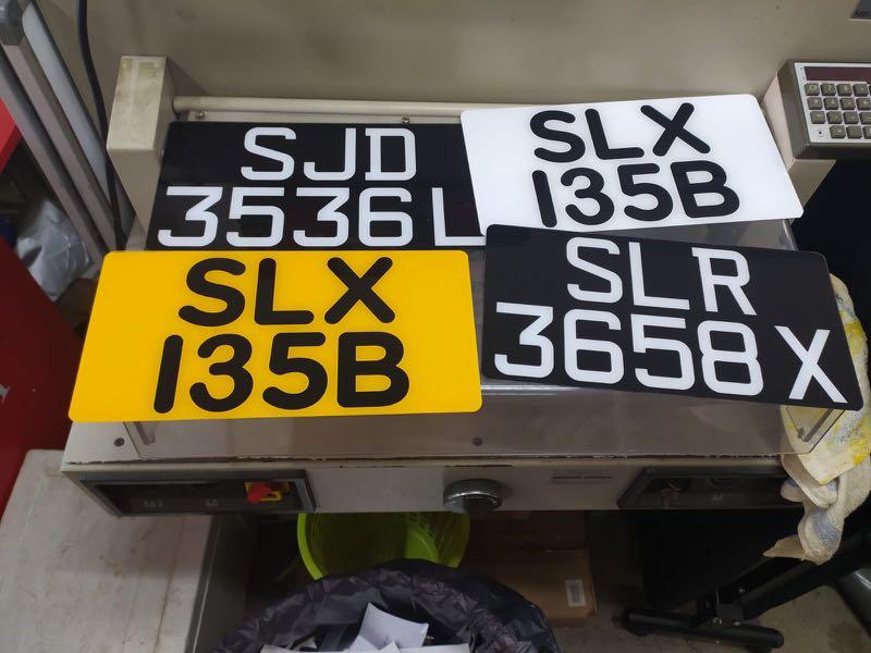 CHEAPEST Acrylic Car number Plate Maker (custom Size / LTA Approve ...