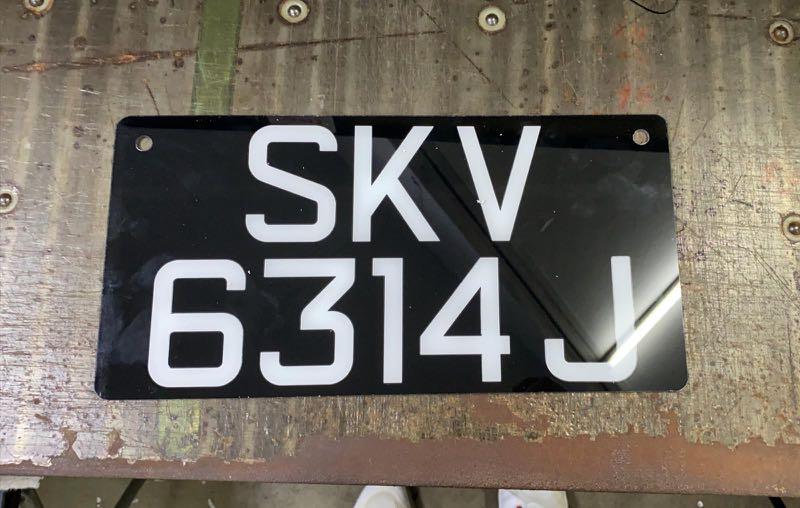 CHEAPEST Acrylic Car number Plate Maker (custom Size / LTA Approve ...