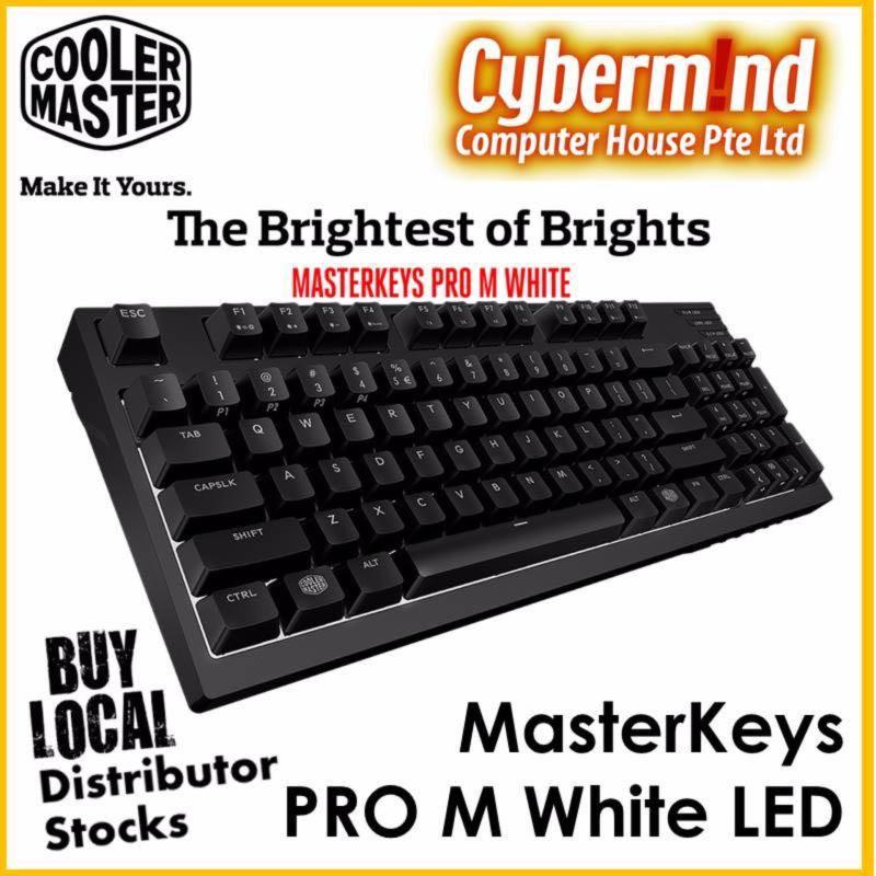 Cooler Master Masterkeys Pro M White LED cherry MX brown mechanical ...