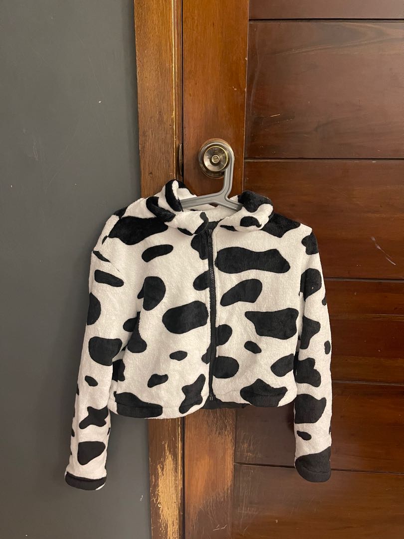 Cow print jacket, Women's Fashion, Coats, Jackets and Outerwear on ...