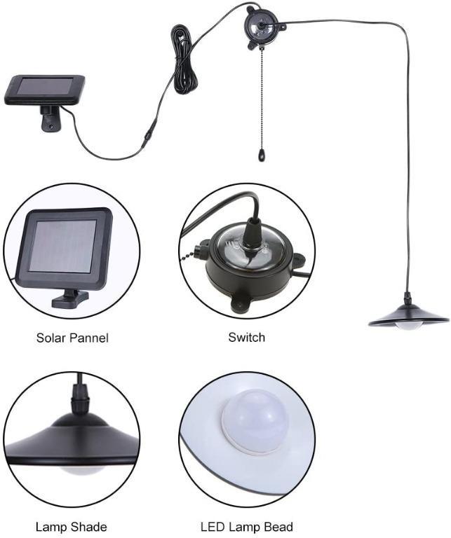 [E1018] Solar Shed Light with Switch and Remote Control, LTTENY LED ...