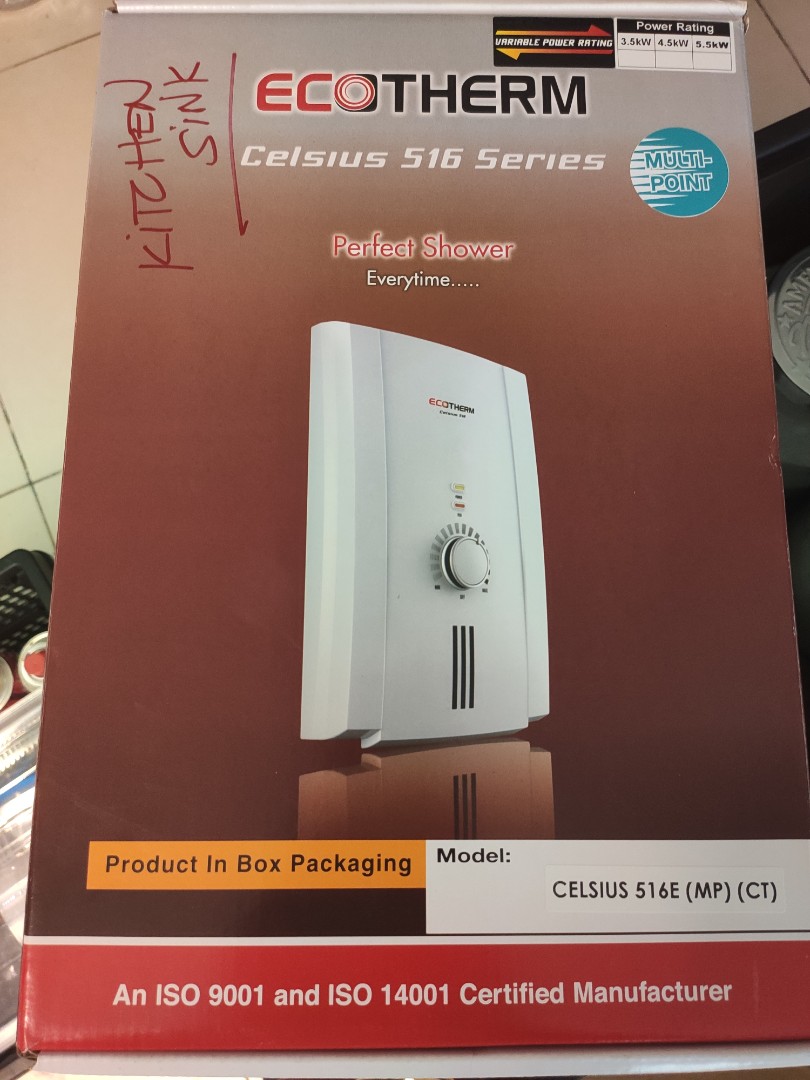 Ecotherm multi-point water heater, TV & Home Appliances, Air ...