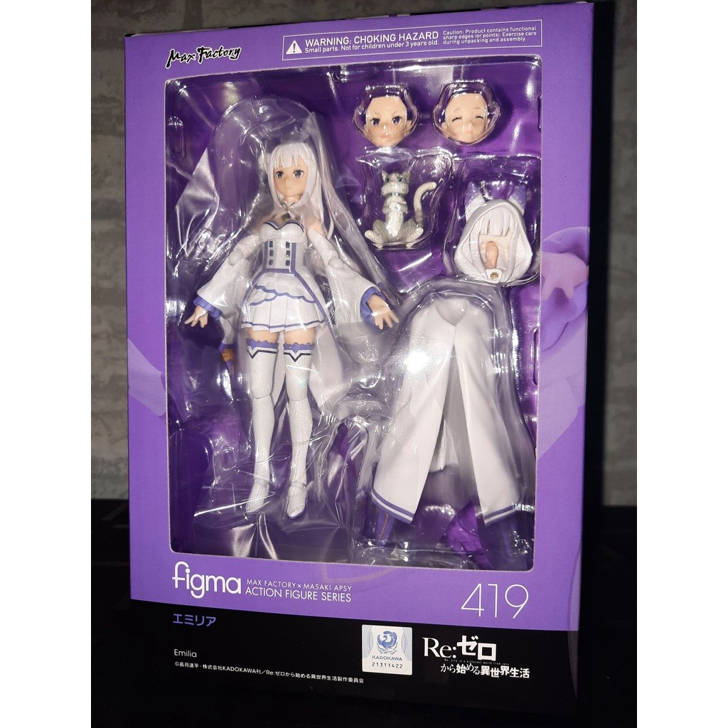 Emilia (Re:Zero) figma 419 by Max Factory, Hobbies & Toys, Toys & Games ...
