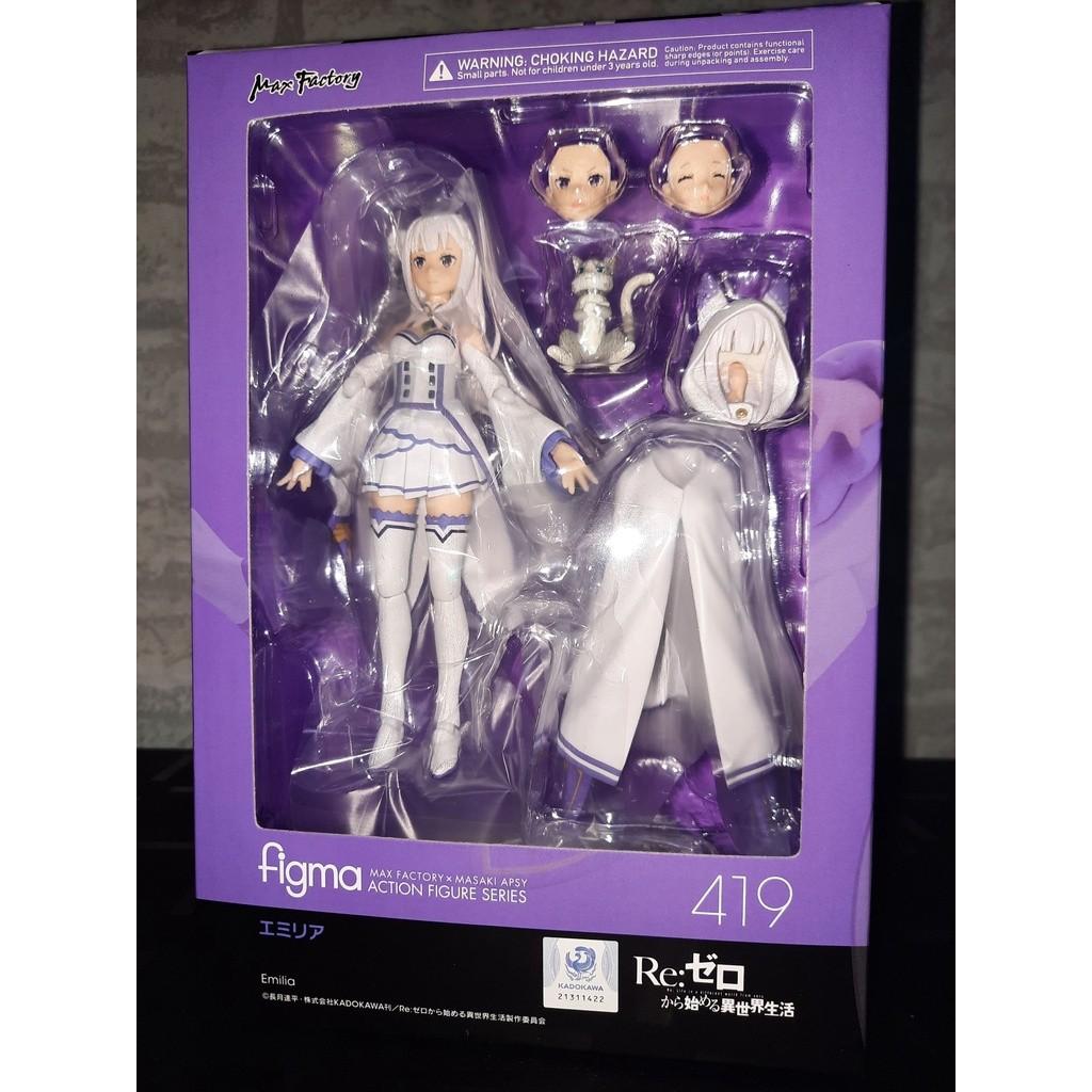 Emilia (Re:Zero) figma 419 by Max Factory, Hobbies & Toys, Toys & Games ...