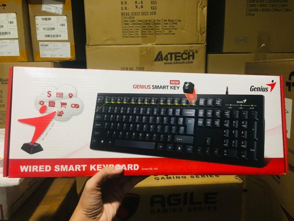 Genius KB-100 Wired Smart Keyboard Black, Computers & Tech, Parts ...