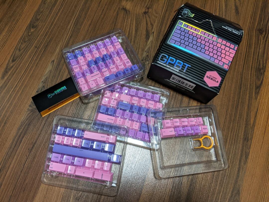 Glorious GPBT Keycap + Coiled Cable (Nebula set), Computers & Tech ...