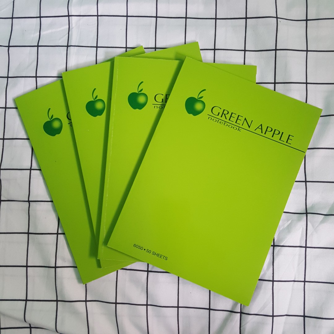 Green Apple Notebook | Bundle!, Hobbies & Toys, Stationary & Craft ...