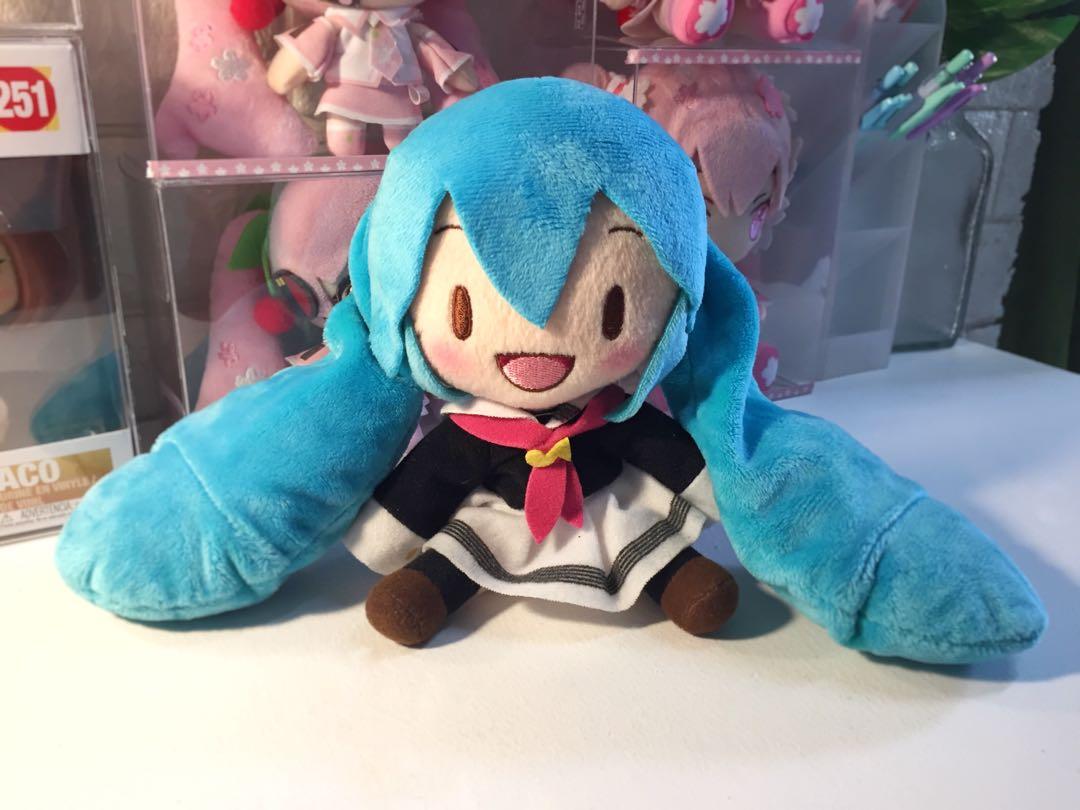 Hatsune Miku Seifuku Ver. Fuwa Fuwa Plush SEGA 16cm, Hobbies & Toys ...