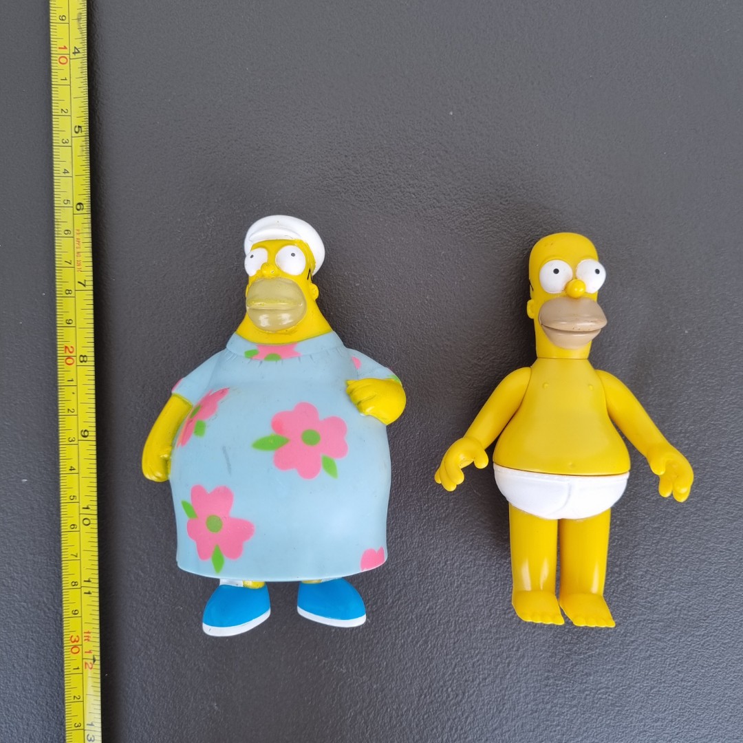 Homer Simpson Plastic Figures, Hobbies & Toys, Toys & Games on Carousell