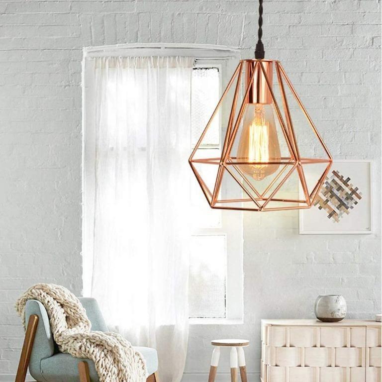 Rose Gold Ceiling Light Shade | Shelly Lighting
