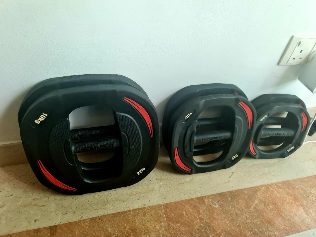 Les Mills BodyPump Set : Bench, Raisers, Bar, weight, Sports Equipment ...