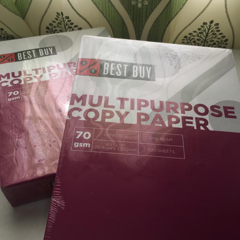 Long Bondpaper. 500 sheets. 70 gsm., Hobbies & Toys, Stationary & Craft ...