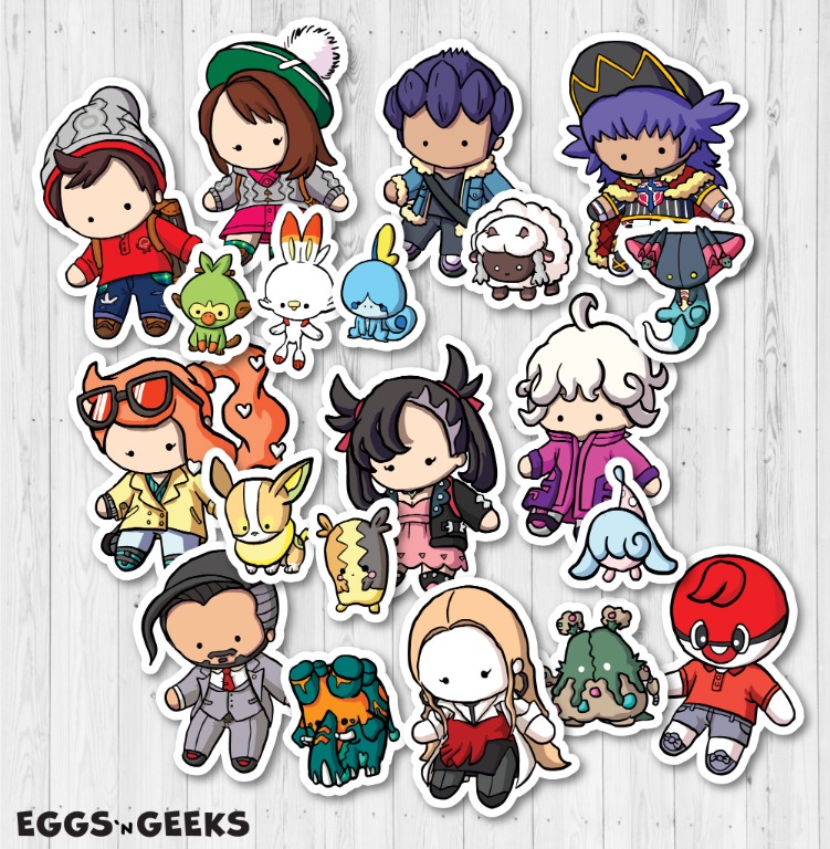 Nintendo Gamefreak Game Pokemon Sword Shield SWSH Switch Chibi ...