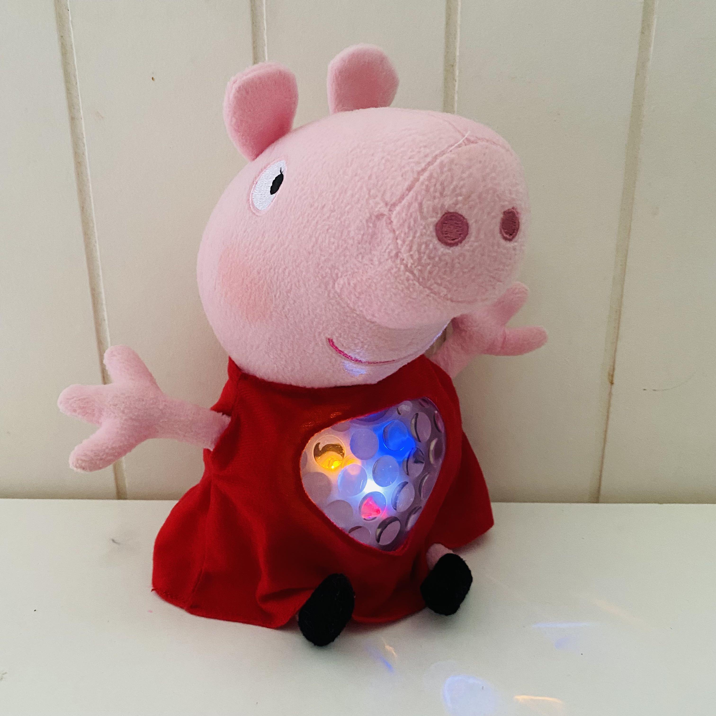 Peppa pig soft toy with light and music, Hobbies & Toys, Toys & Games ...