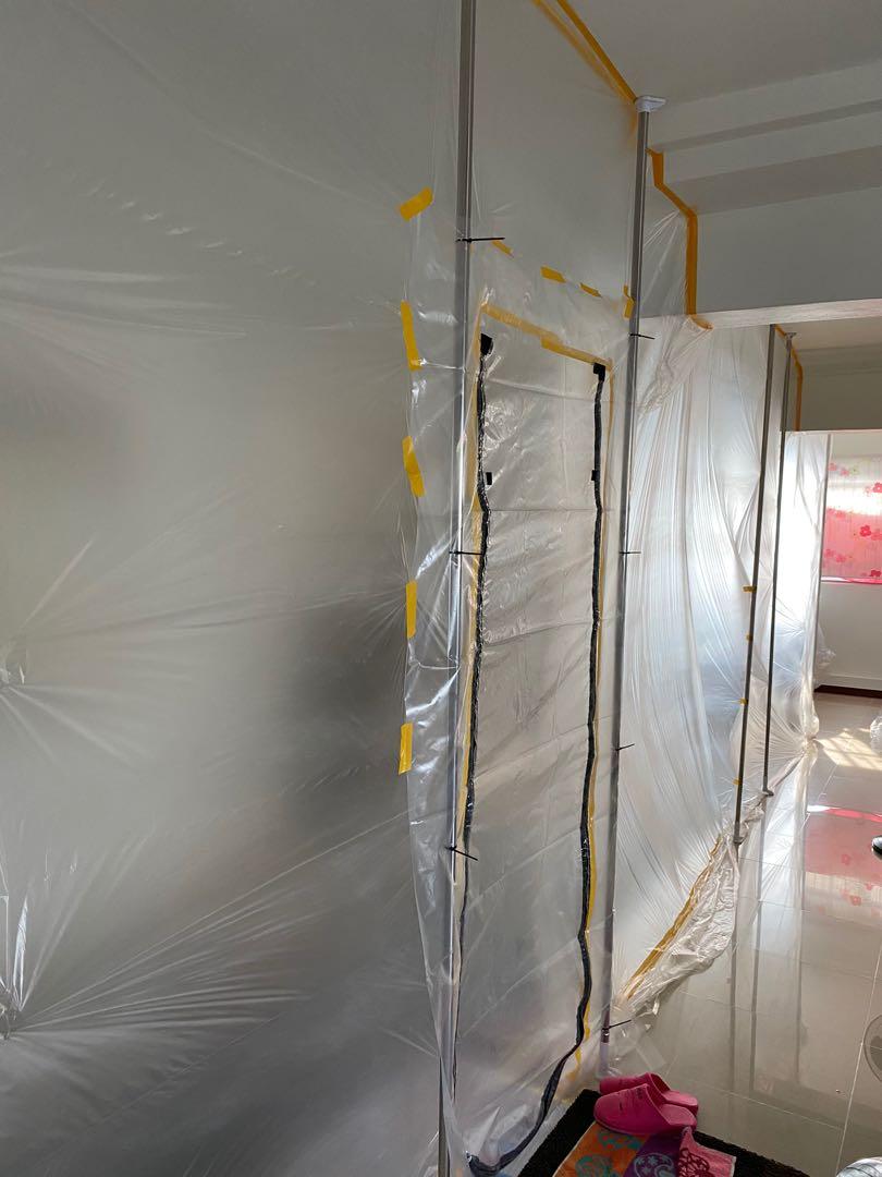 Extendable Poles n Plastic Sheets, Furniture & Home Living, Furniture ...