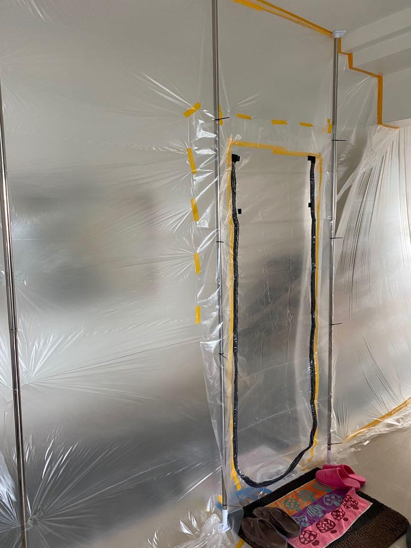 Extendable Poles n Plastic Sheets, Furniture & Home Living, Furniture ...