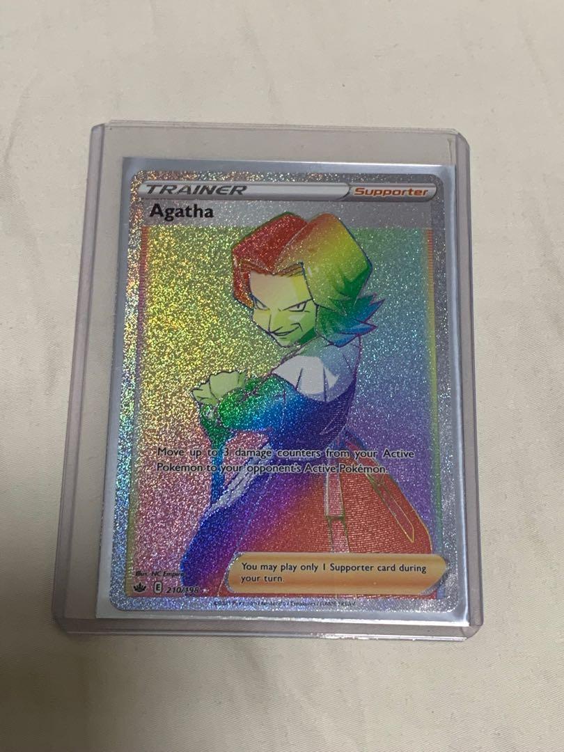 Pokemon TCG Chilling Reigns Agatha HR, Hobbies & Toys, Toys & Games on ...