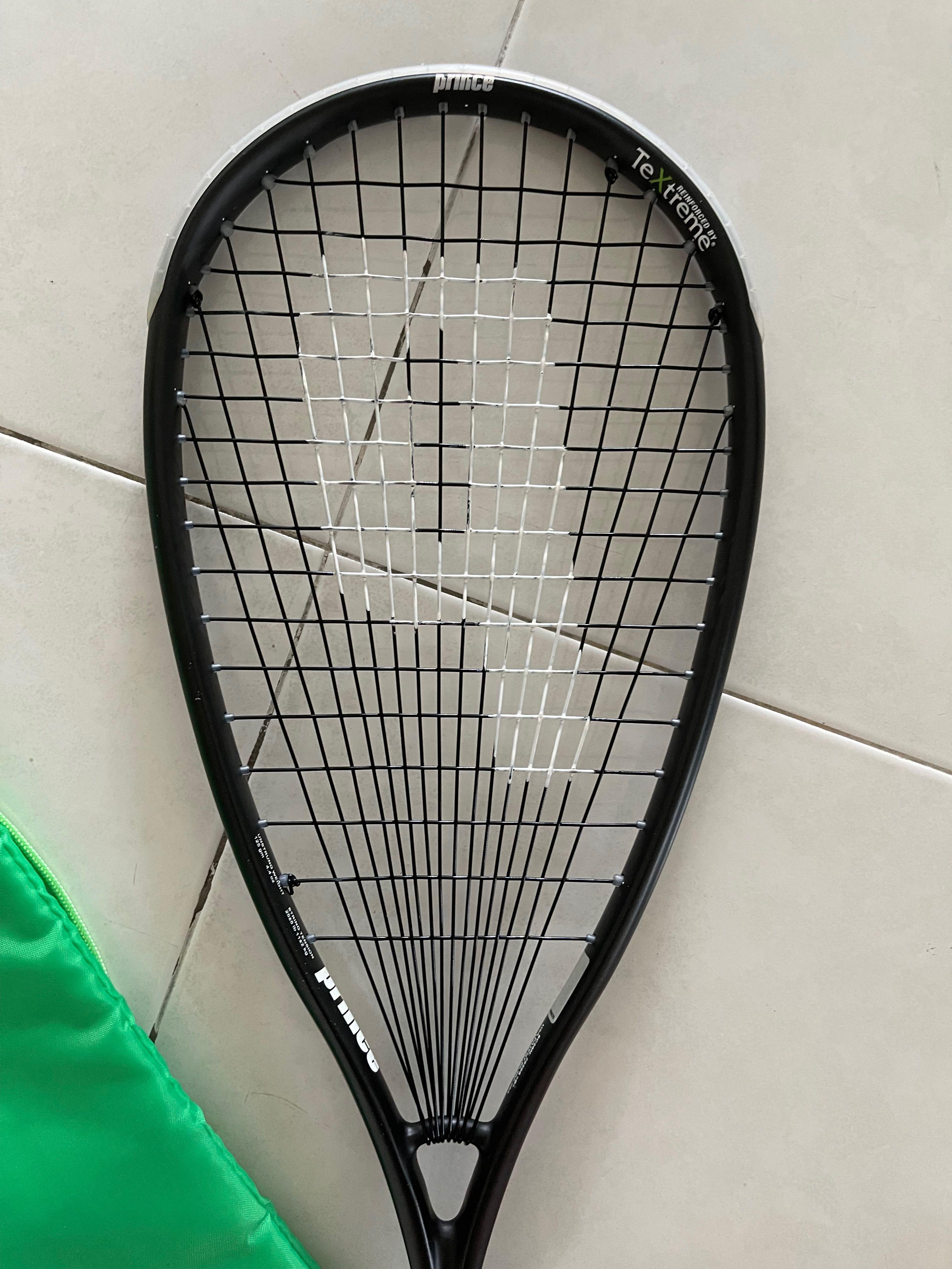 Prince Pro Warrior Squash Racket with extra hand grip wrap, Sports ...