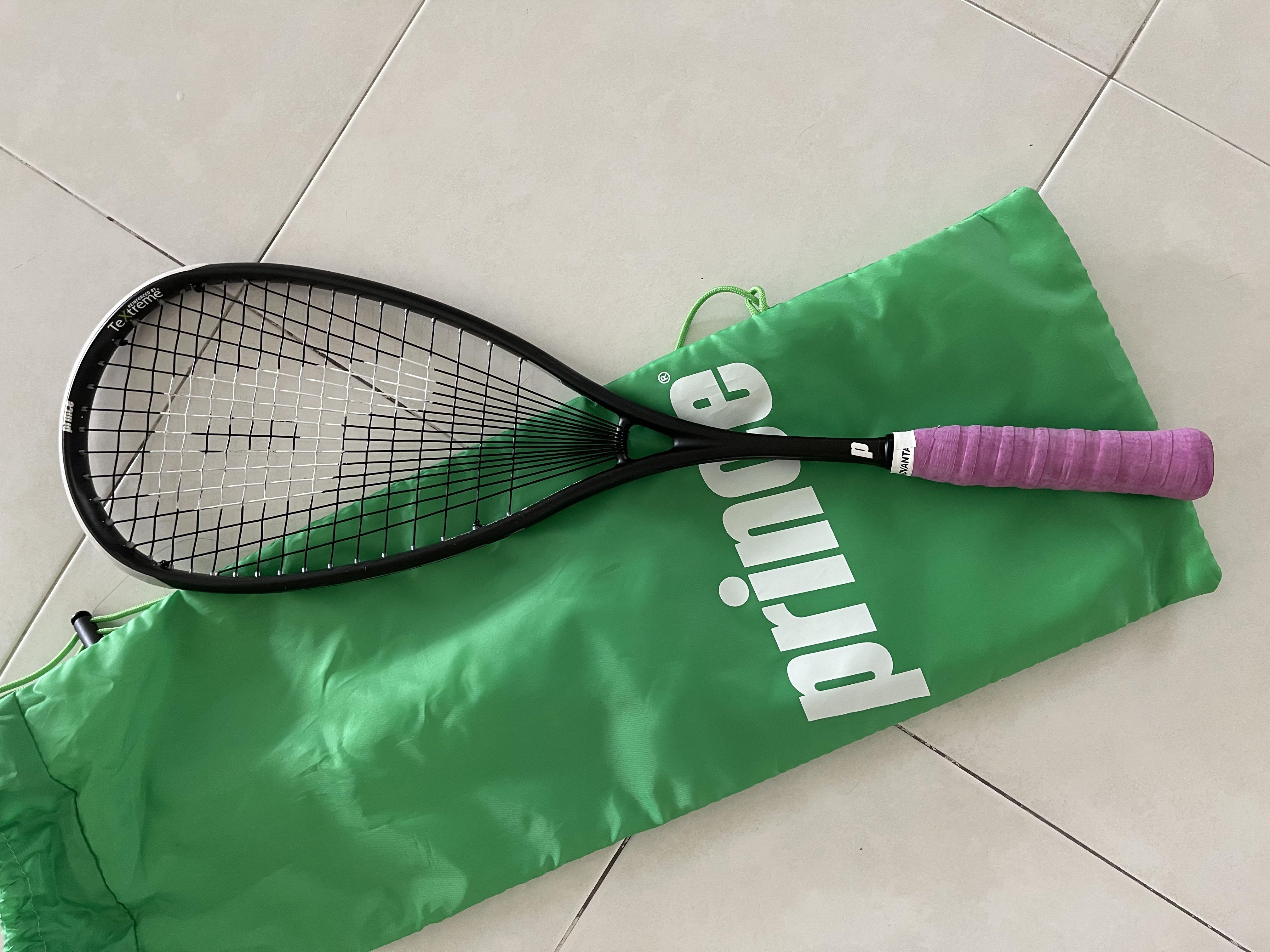 Prince Pro Warrior Squash Racket with extra hand grip wrap, Sports ...