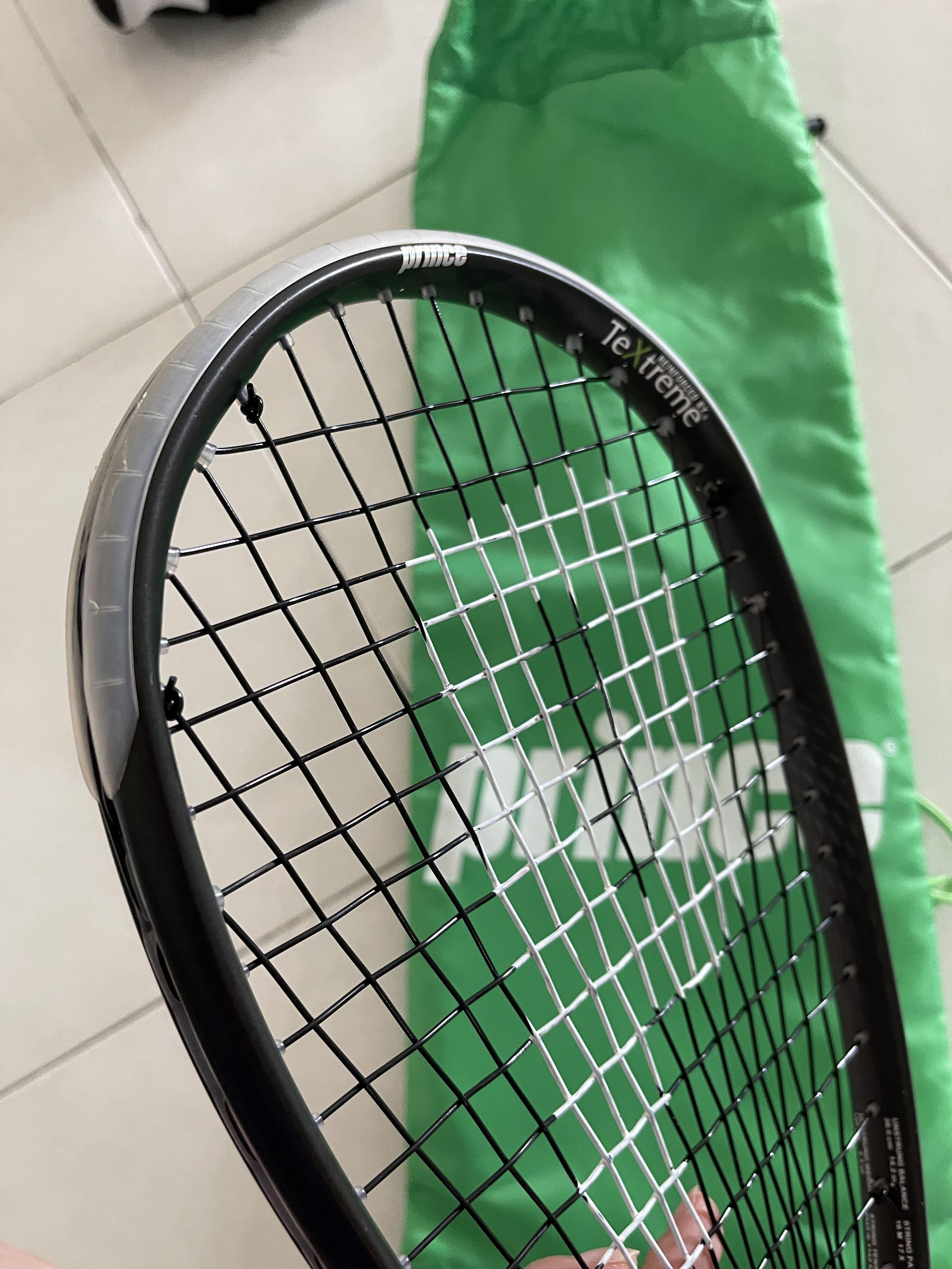 Prince Pro Warrior Squash Racket with extra hand grip wrap, Sports ...