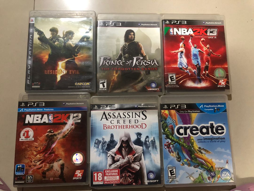 PS3 Games - Create, Assassin's Creed, NBA, Prince of Persia, Resident ...