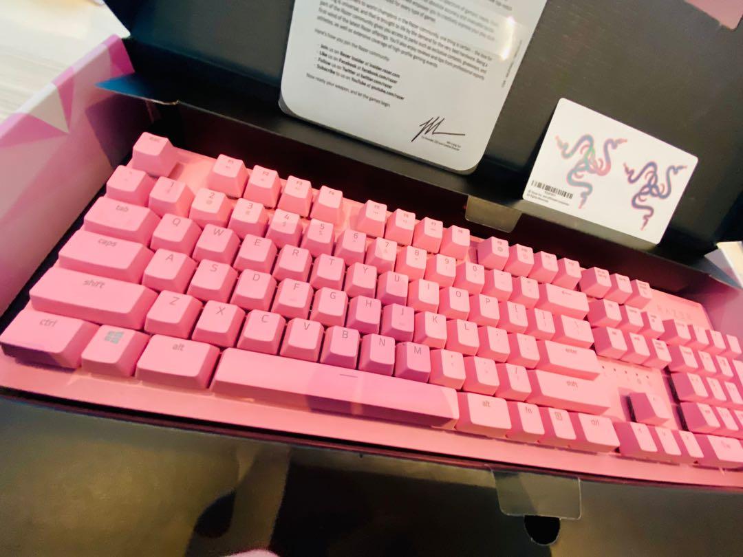 Razer Huntsman Pink Mechanical Keyboard, Computers & Tech, Parts ...