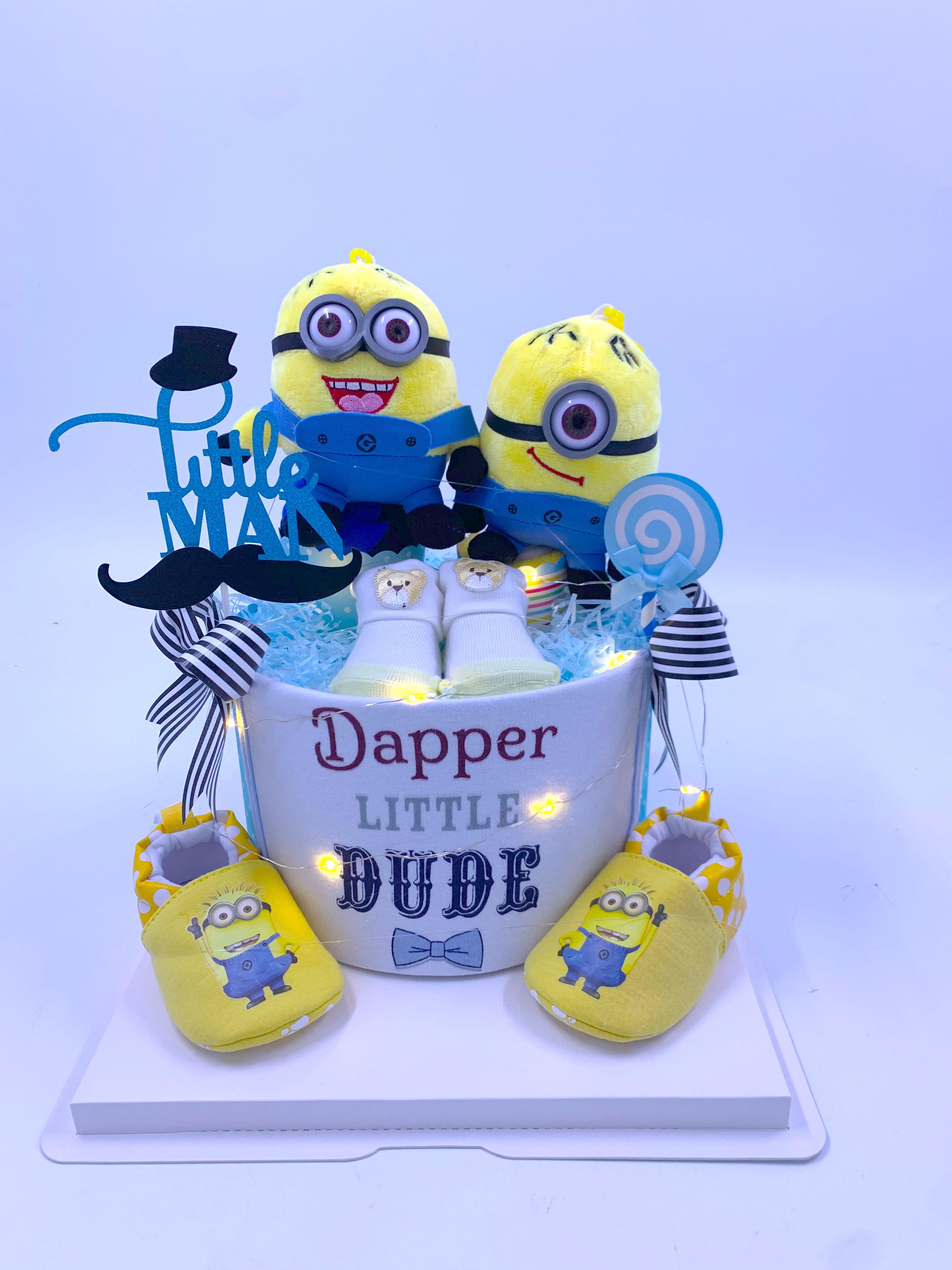 Minions Diapers cake, Babies & Kids, Bathing & Changing, Diapers & Baby ...