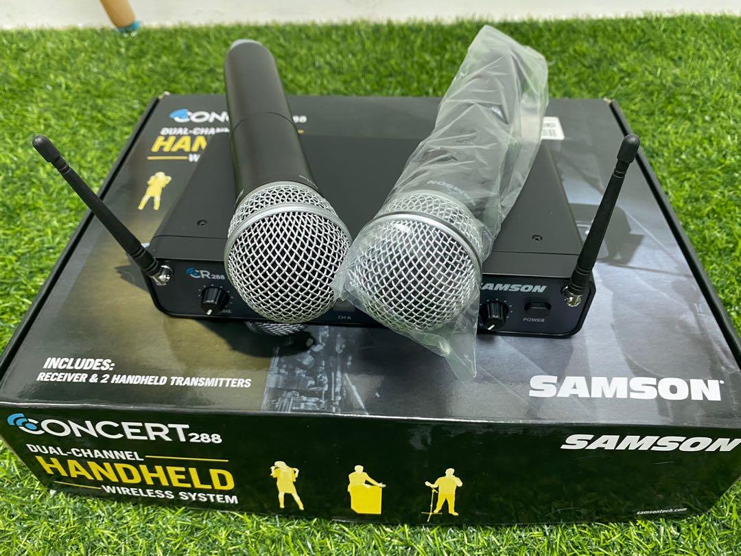 Samson dual wireless handheld with receiver, Audio, Microphones on ...