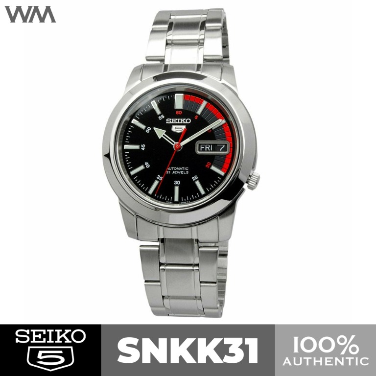 Seiko 5 Sports Speed Racer Stainless Steel Automatic Watch SNKK31 ...