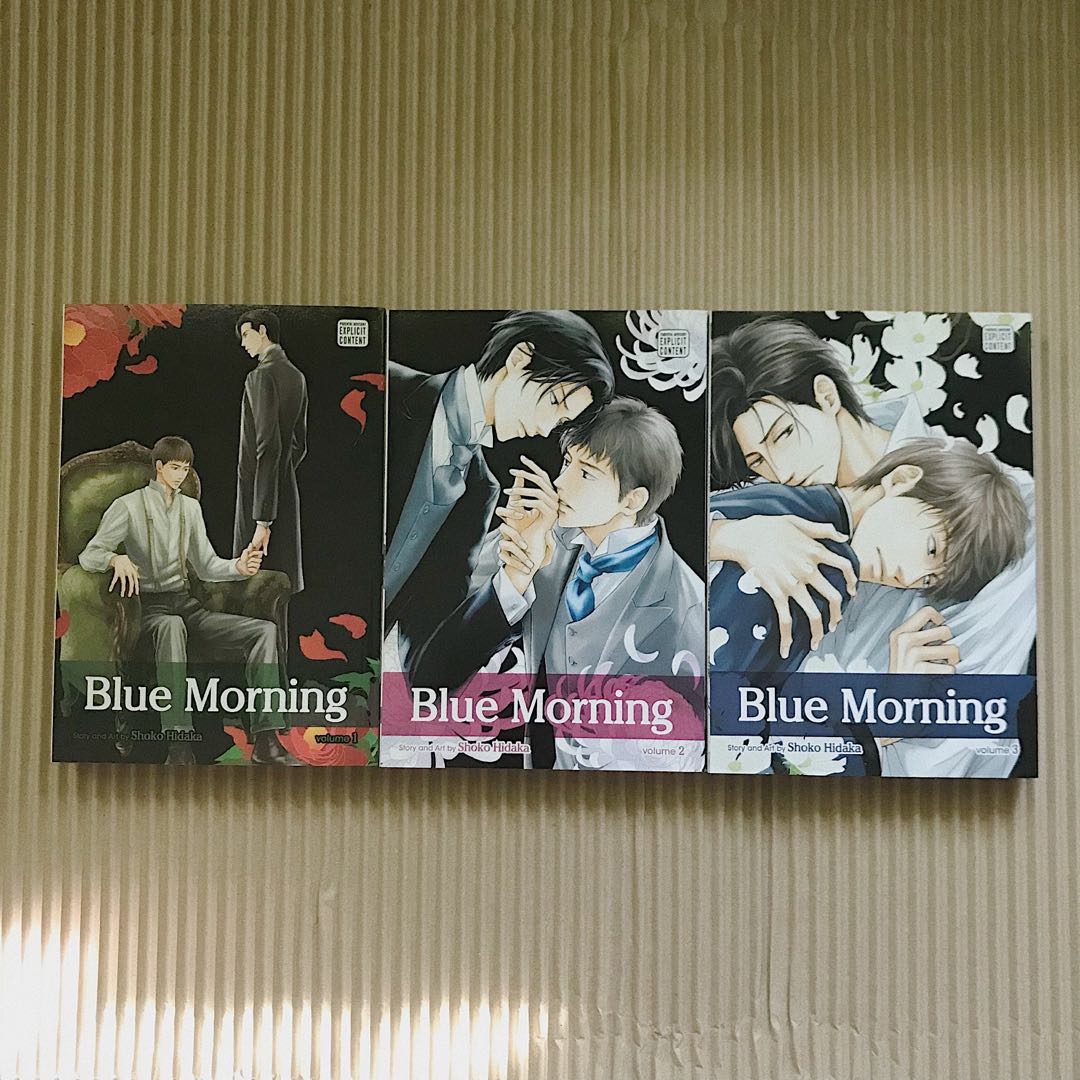 [SET] Blue Morning Vols. 1-3 by Shoko Hidaka (BL, mild yaoi), Hobbies ...