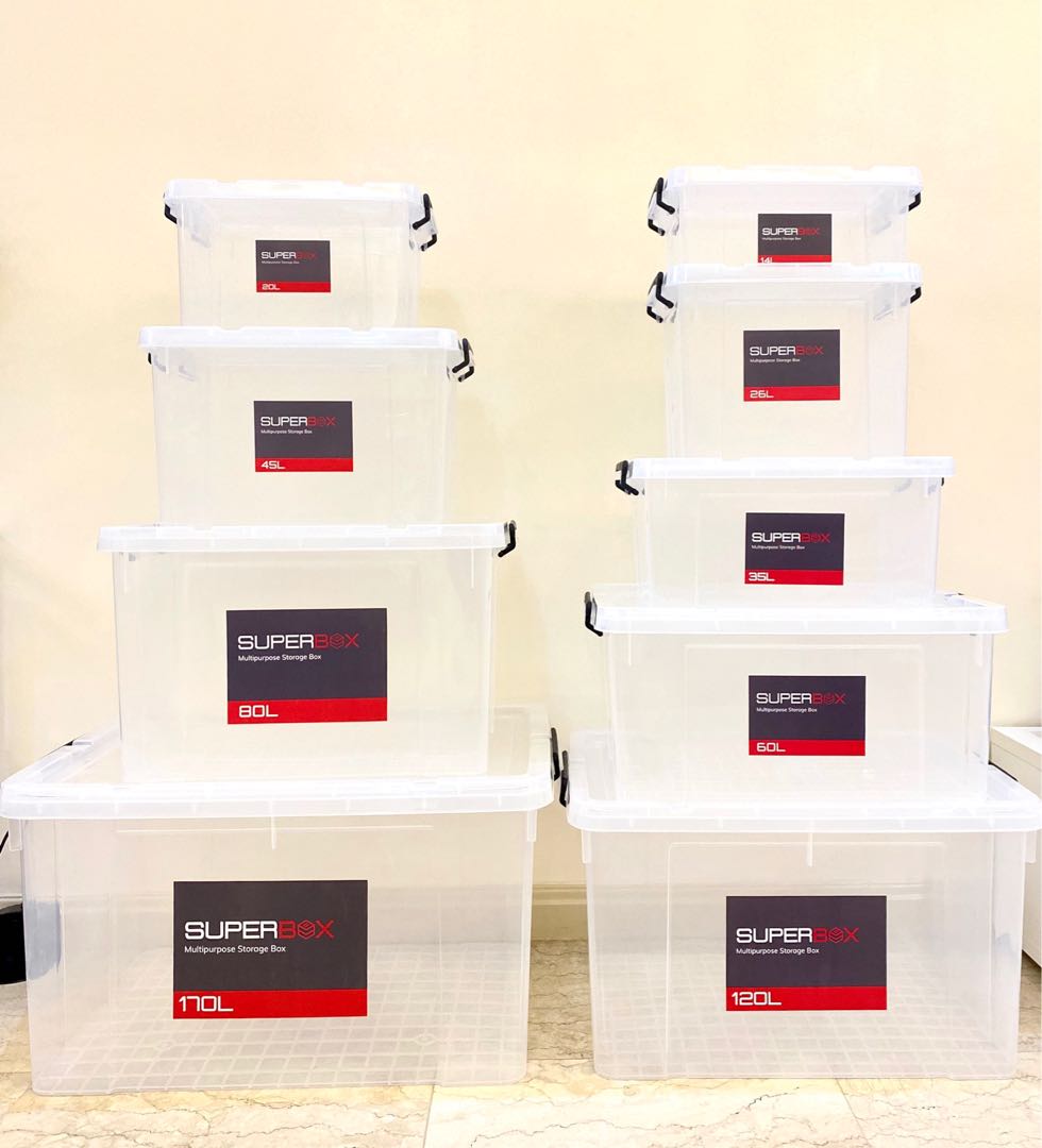 SUPERBOX storage boxes, Furniture & Home Living, Home Improvement ...