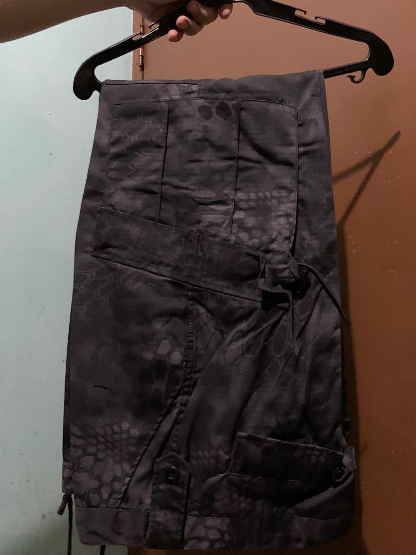 Tactical SWAT black python full 3 pieces suit top, pants, and tactical ...