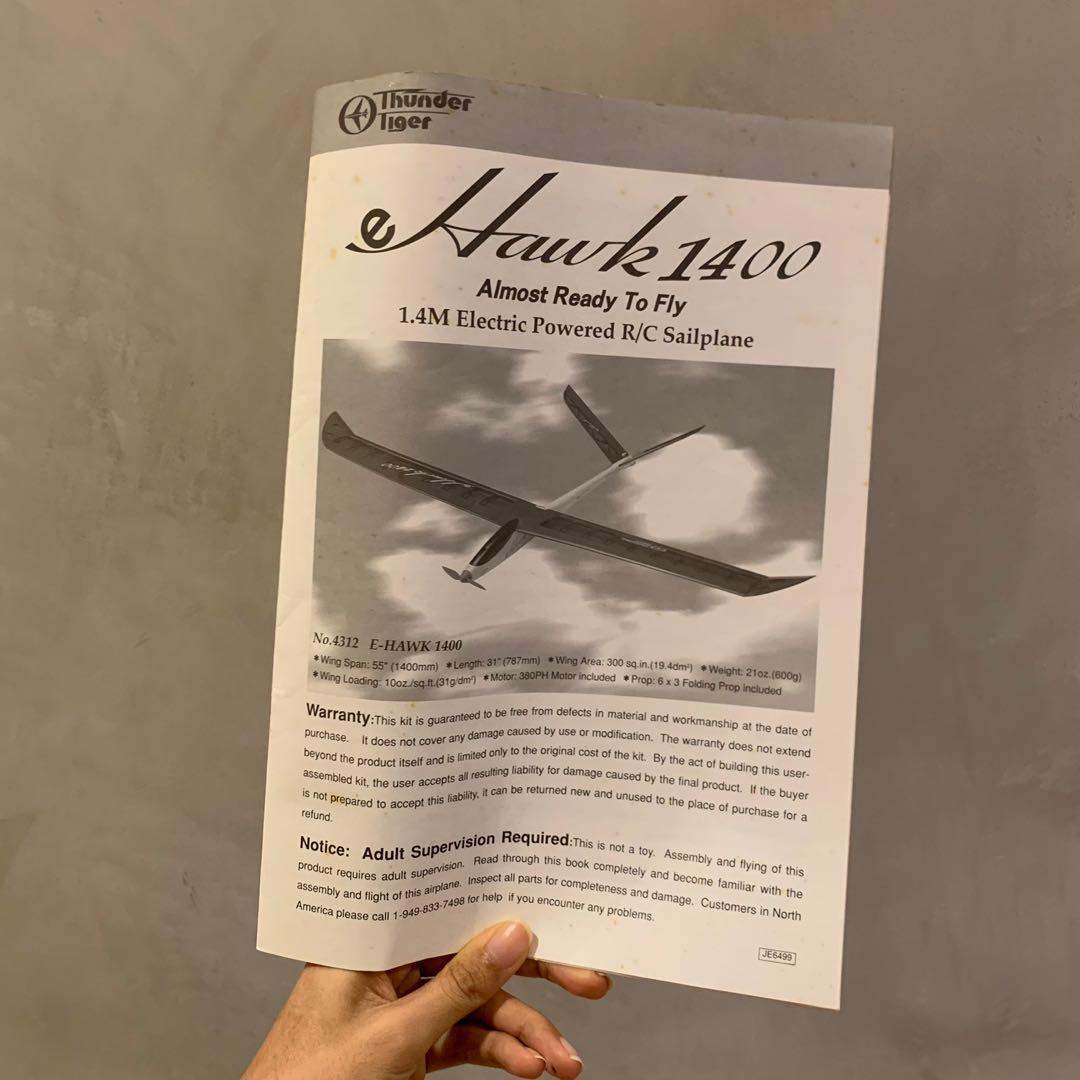 THUNDER TIGER HAWK 1400, Hobbies & Toys, Toys & Games on Carousell