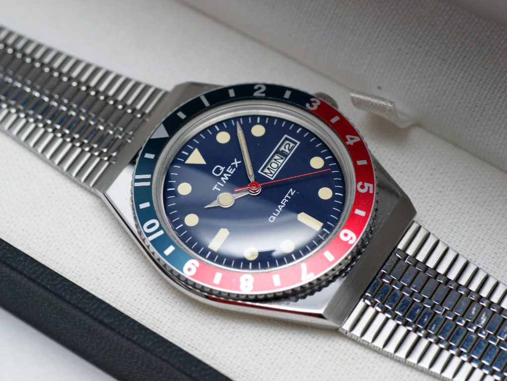 Timex Q Reissue (Pepsi), Luxury, Watches on Carousell