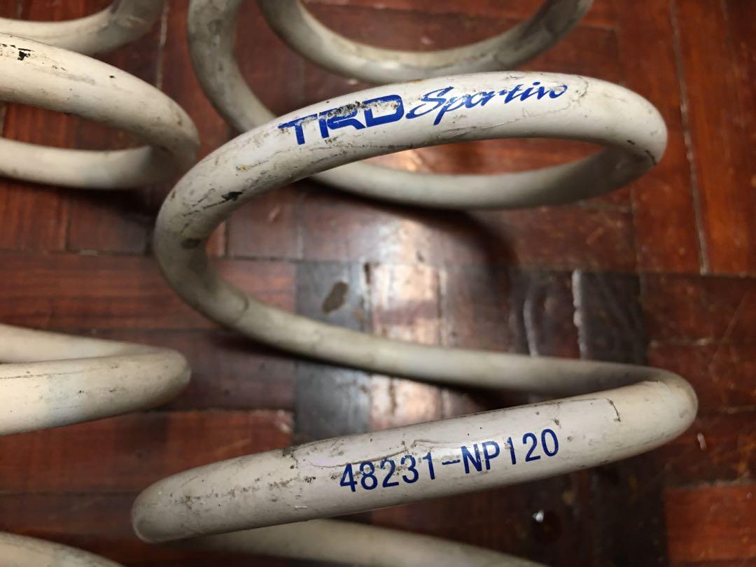 Toyota Vios TRD TTE lowering spring, Auto Accessories on Carousell