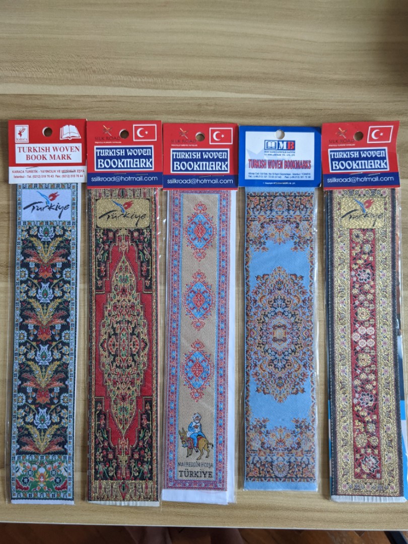 Turkish Woven Bookmarks (Bundle of 5), Hobbies & Toys, Stationery ...
