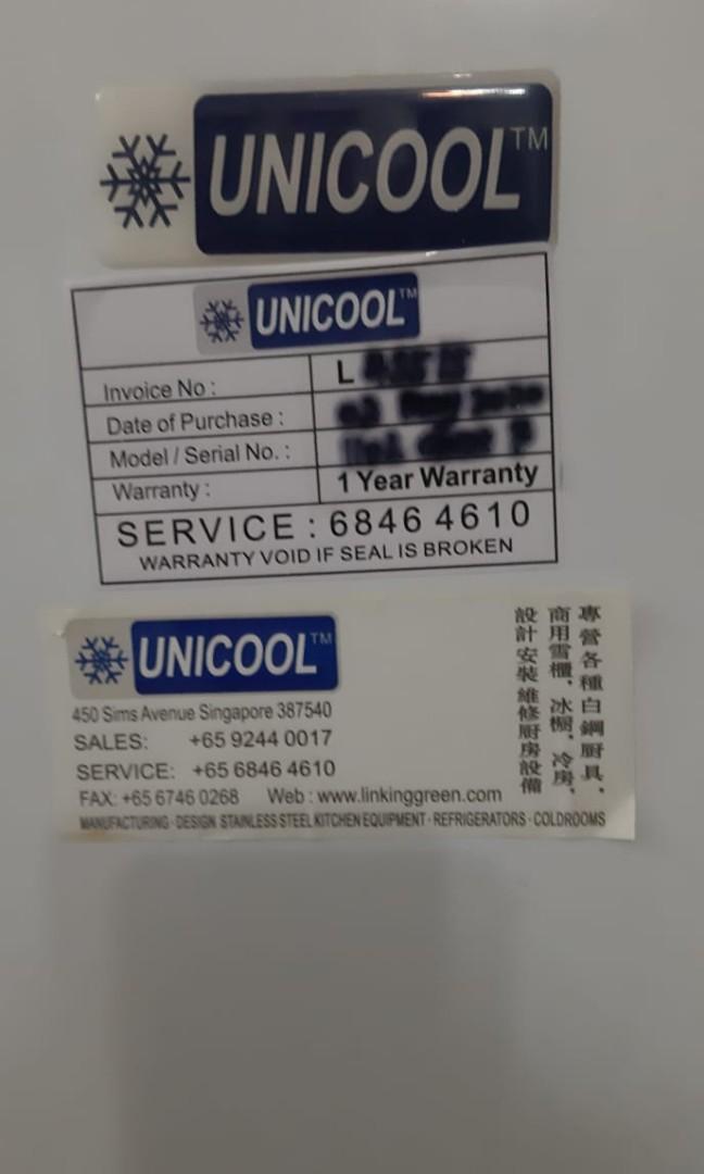 Unicool Chest Freezer LKC-110, TV & Home Appliances, Kitchen Appliances ...