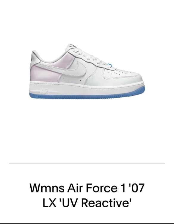 [US 8.5W] Nike Air Force 1 Photochromic UV Reactive AF1 Airforce, Women ...