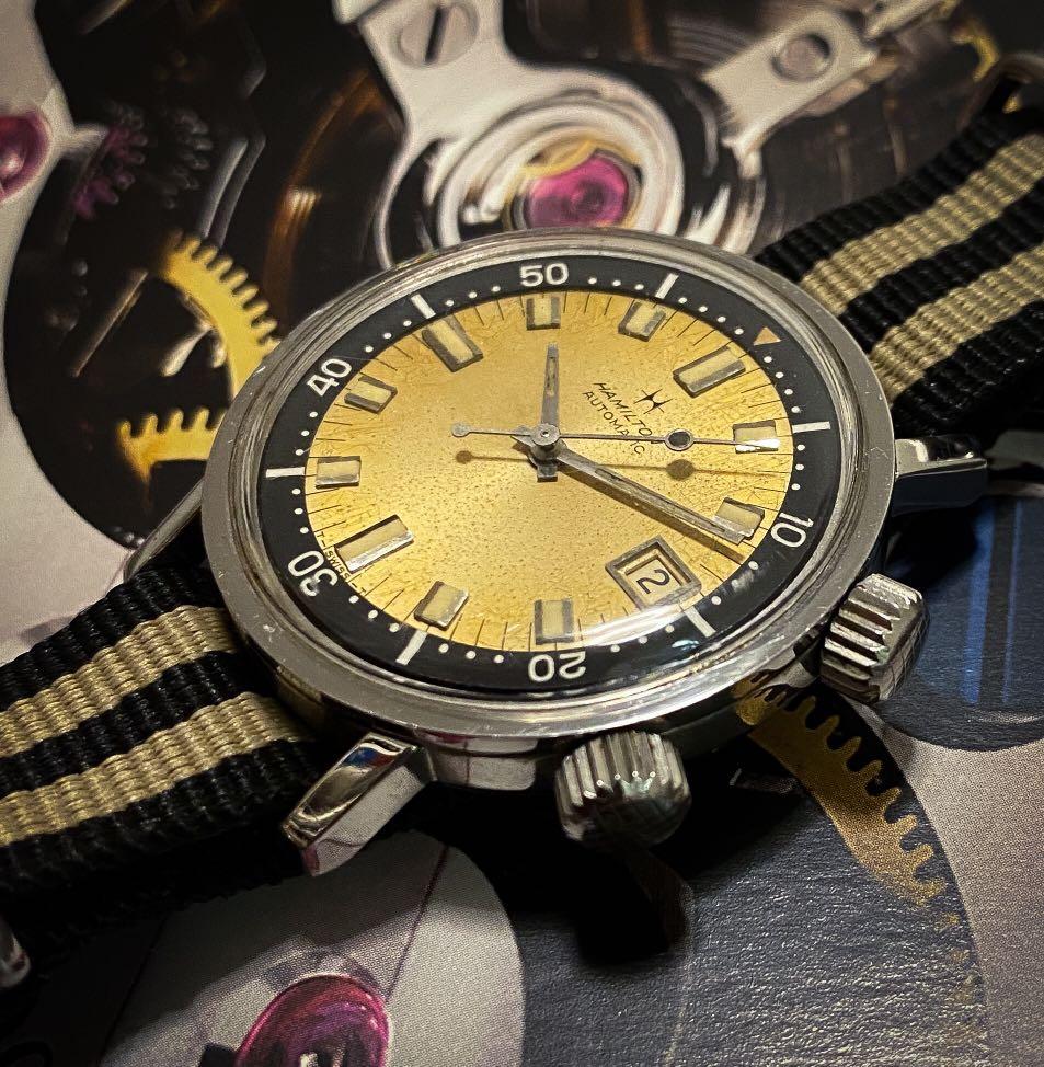 Very rare vintage “Hamilton” 600 super compressor automatic divers ...