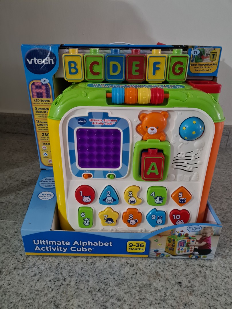 Vtech Alphabet Activity Cube, Babies & Kids, Infant Playtime on Carousell
