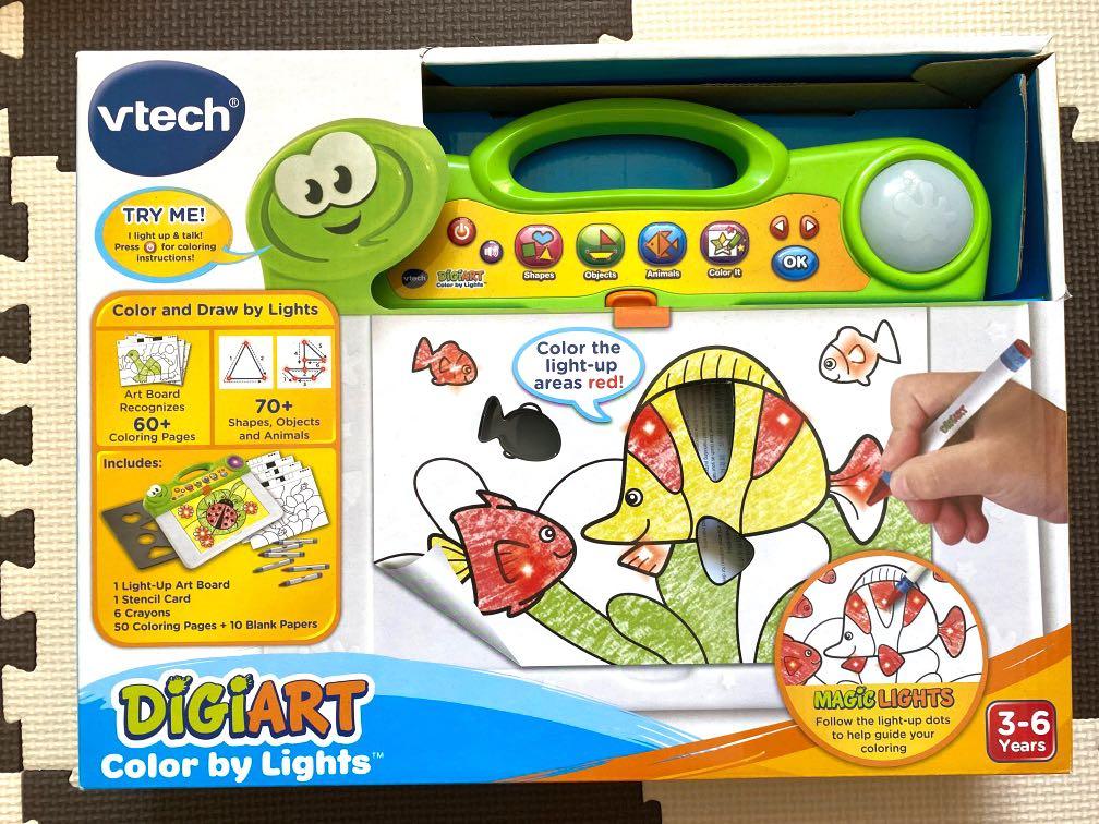 Vtech Digiart Color by Lights 電子填色板, 興趣及遊戲, 玩具 & 遊戲類 - Carousell