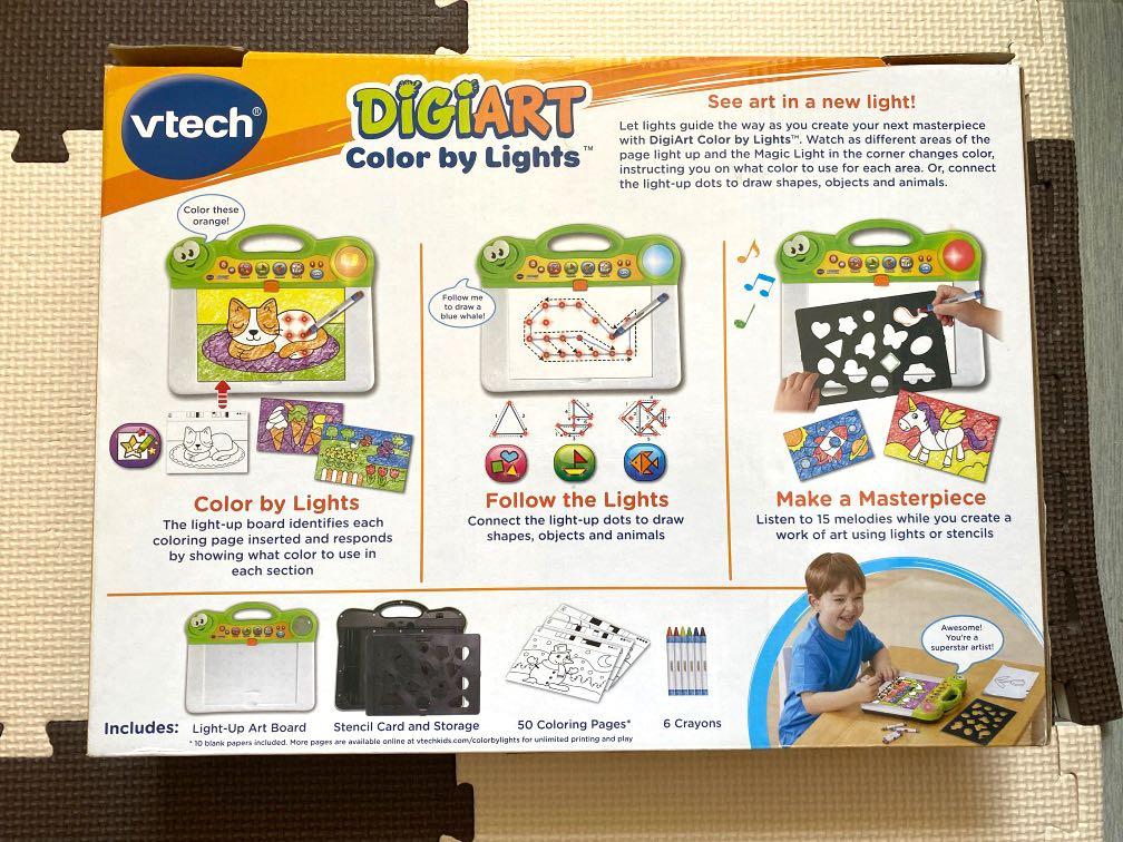 vtech digiart color by lights coloring pages