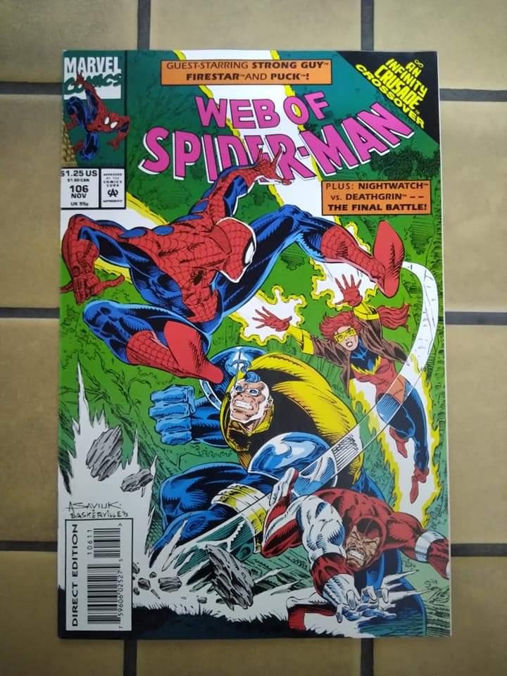 Web Of Spiderman #106 ( Alex Saviuk - Cover Art ) Part Of The "Infinity ...