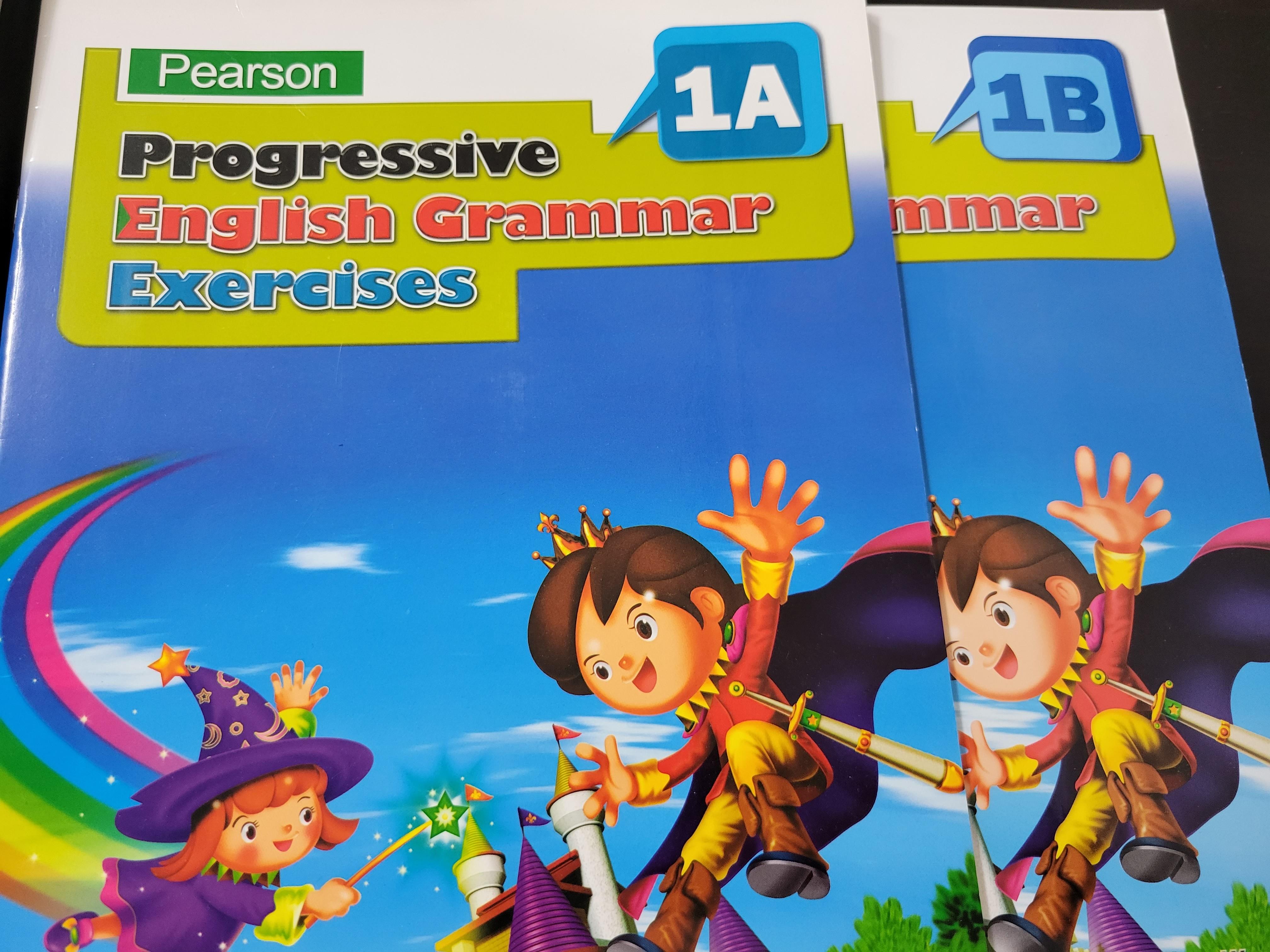 2本p1 Pearson Progressive English Grammar Exercises, 興趣及遊戲, 書本 & 文具, 書本及雜誌 - 補充練習 - Carousell