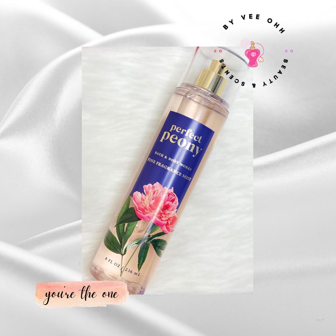 Bath & Body Works Perfect Peony mist, Beauty & Personal Care, Fragrance ...
